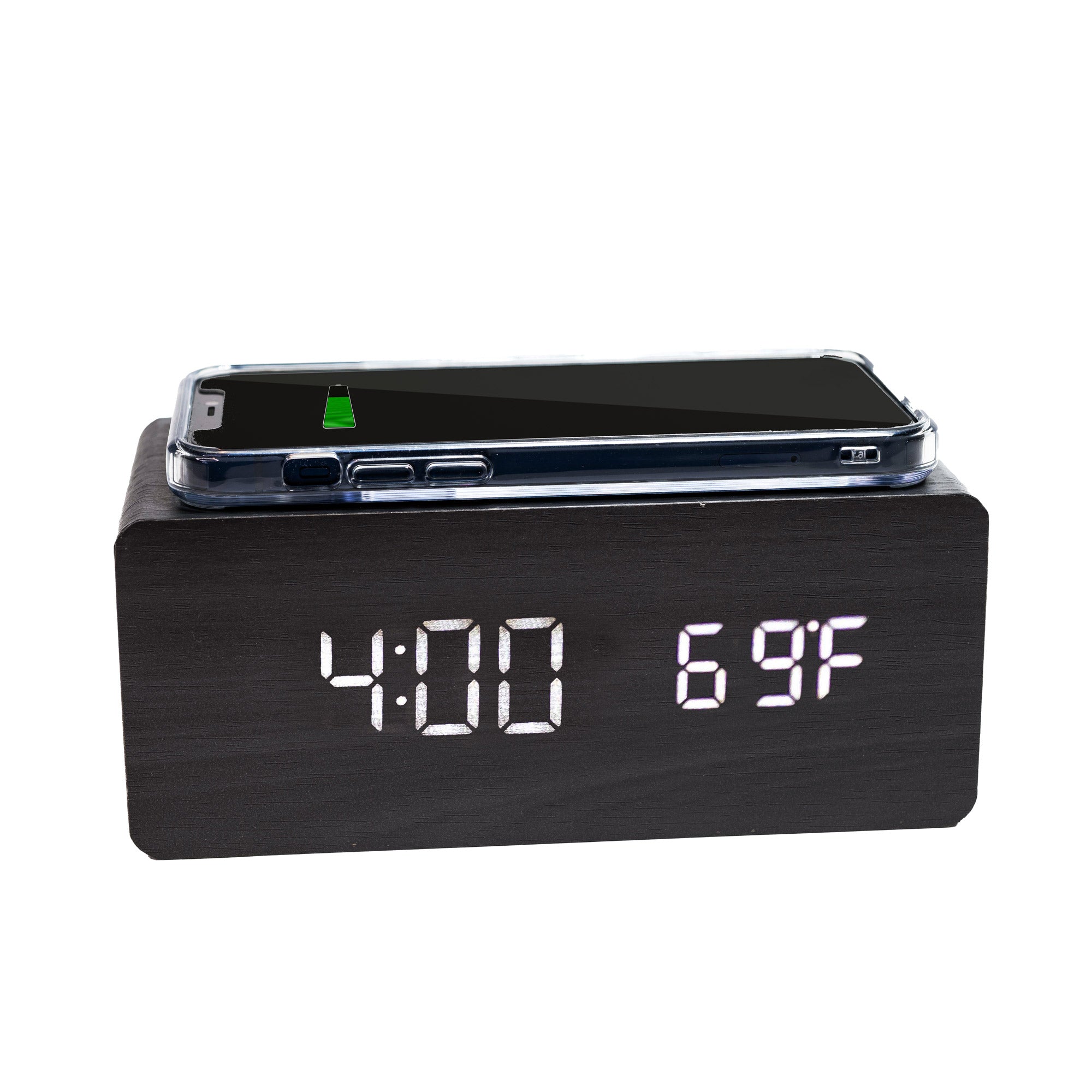 wireless charging dock with clock