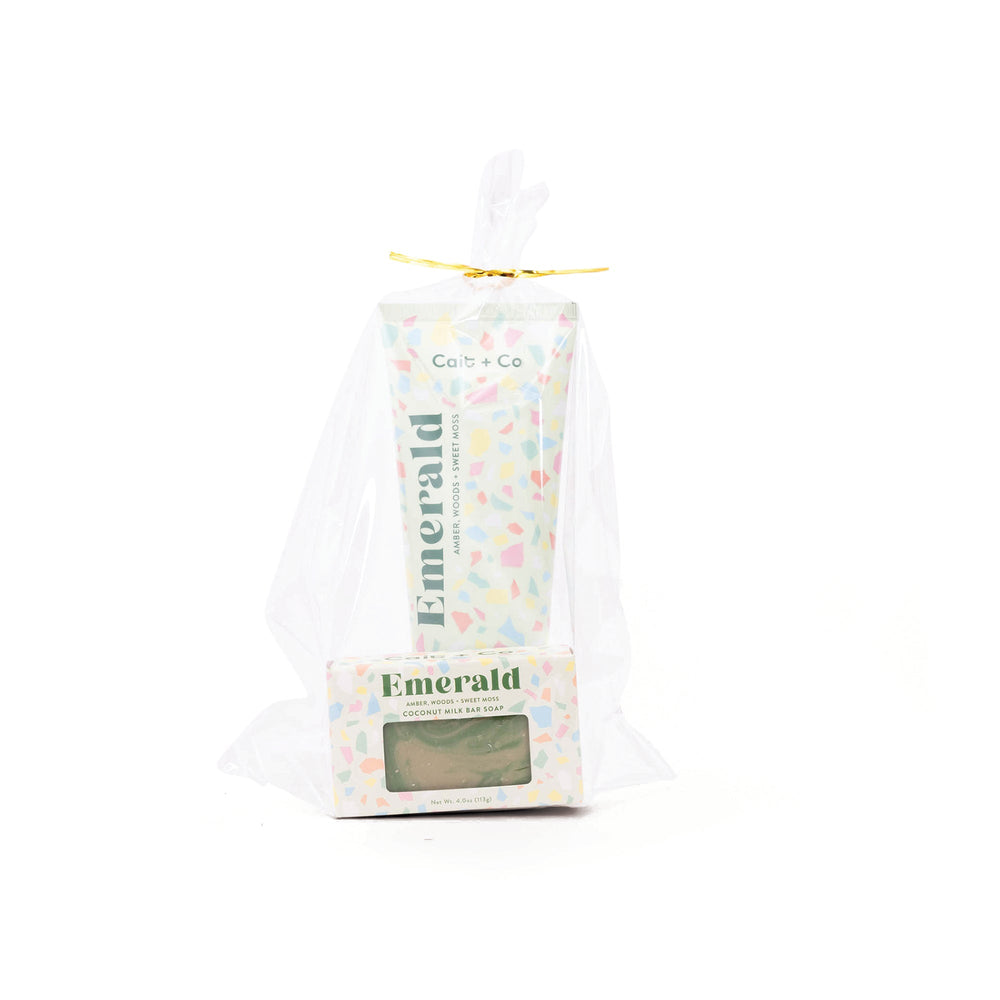 Gem Gift Set - Emerald (Bar Soap + Body Cream)
