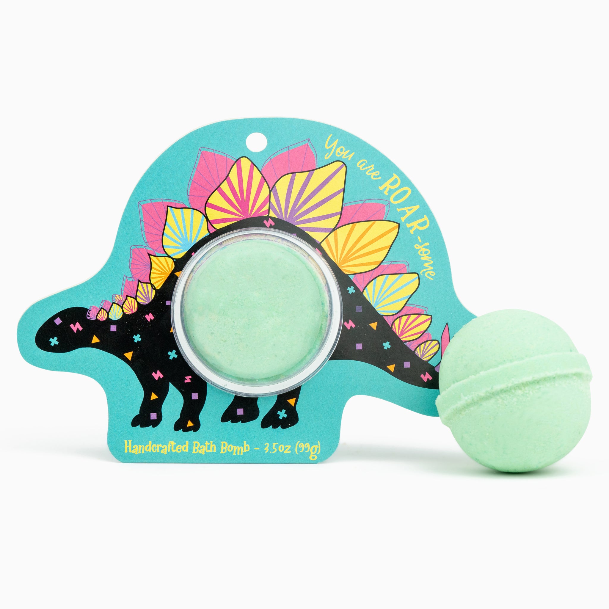 Stegosaurus Dinosaur Bath Bomb Clamshell