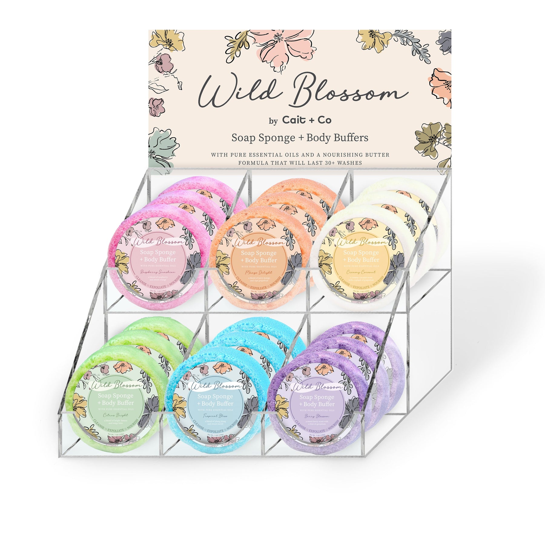Wild Blossom Body Buffer - Display